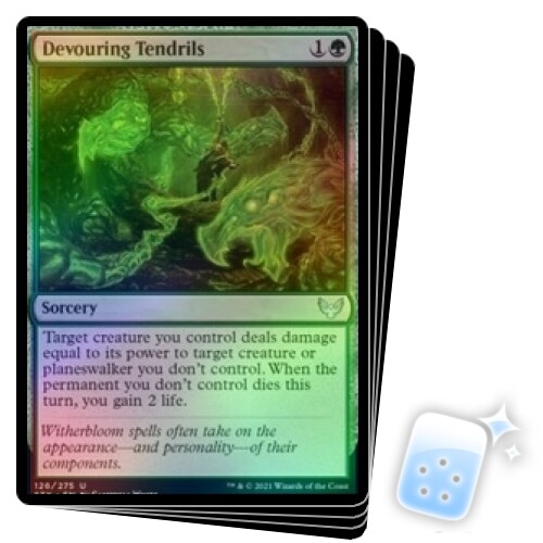 Foil Devouring Tendrils X4 M/NM Magic MTG Strixhaven: School Of Mages ...