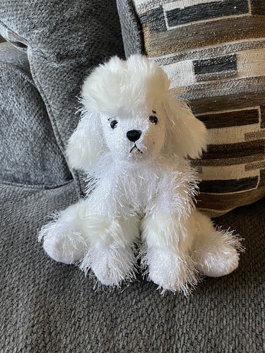 Webkinz White Plush Poodle Dog No Code Stuffed Animal Ganz Retired | eBay