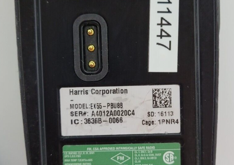 Harris P5500 EX55-PBU8B 806-870MHz Two Way Radio w/ Harris Microphone ...