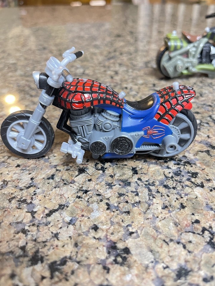 Spider-Man 3 Webworld Racers Vs Sandman Ripcord Speed Bike Hasbro 2007 ...