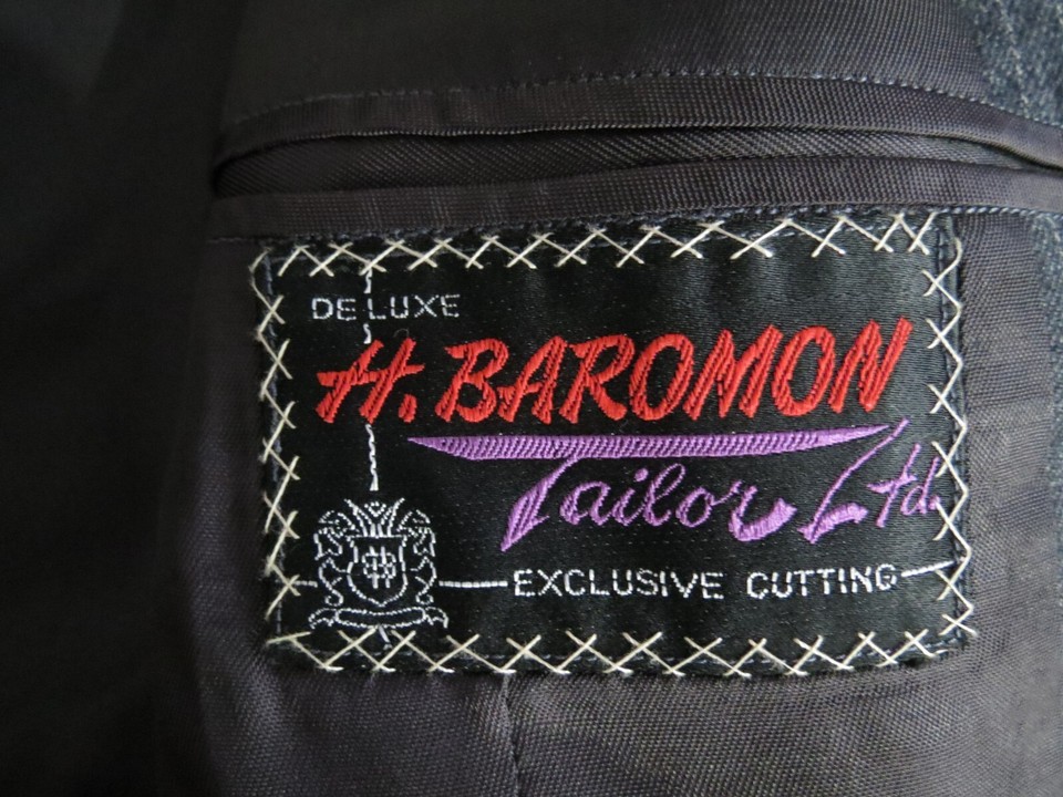 H BAROMON Tailors Savile Row tailoring Full bespoke three piece suit 42 ...