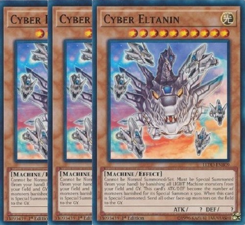 Yugioh - Cyber Eltanin x 3 - 1st Edition NM - Plus Free Holographic ...