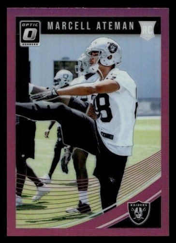 2018 Donruss Optic #145 Marcell Ateman Rookie Oakland Raiders Pink | eBay