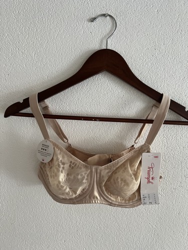 NWT- TRIUMPH LACY MINIMISER BRA Nude Size 10C | eBay