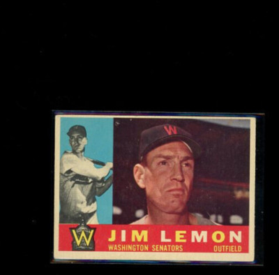 1960 Topps #440 Jim Lemon Senators | eBay