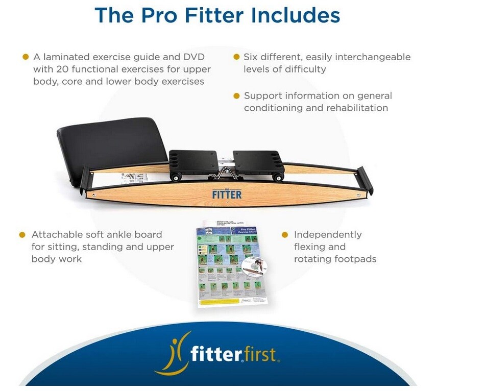 Pro Fitter Downhill Ski Trainer 3D Cross Balance Training Fitterfirst ...