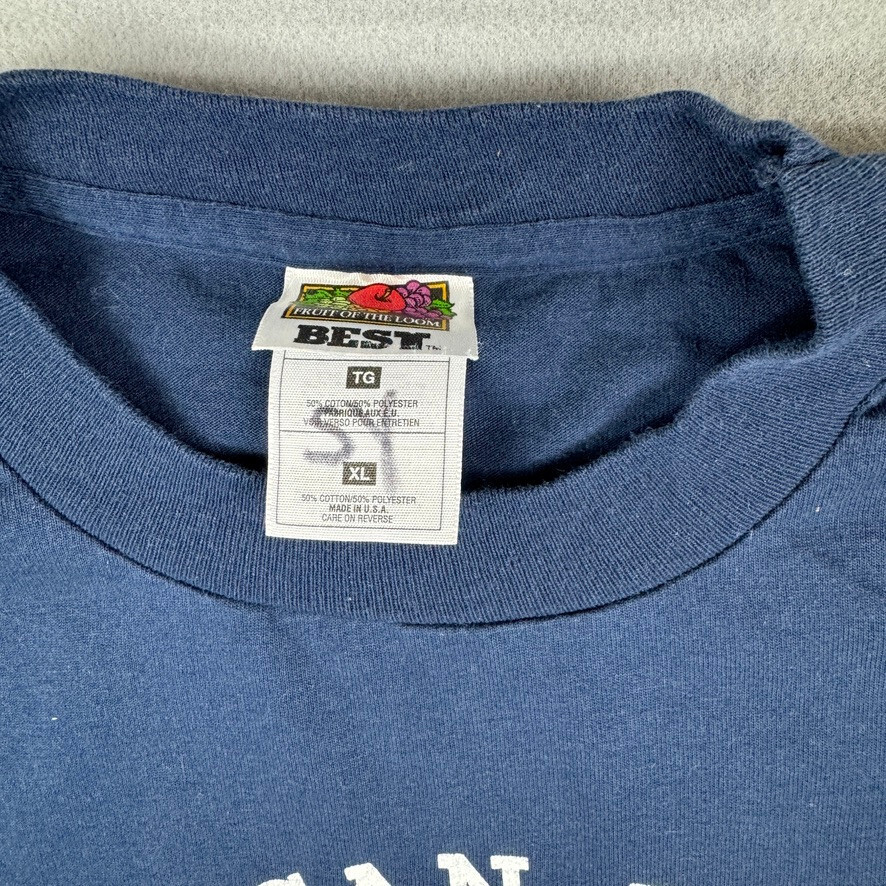 Vintage American Embassy Shirt Mens XL Blue USA Dhaka Bangladesh Single ...