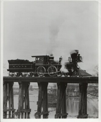 Western And Atlantic Steam Engine On Trestle 8 x 10 Photo Location ...