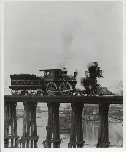 Western And Atlantic Steam Engine On Trestle 8 x 10 Photo Location ...