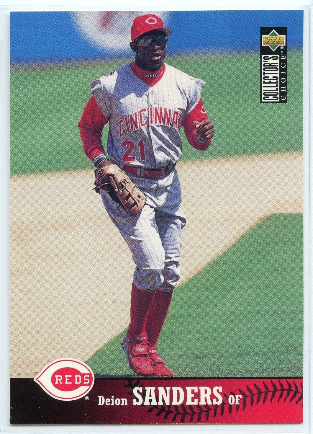 1996 Collector's Choice Baseball - #305 - Deion Sanders - Cincinnati ...