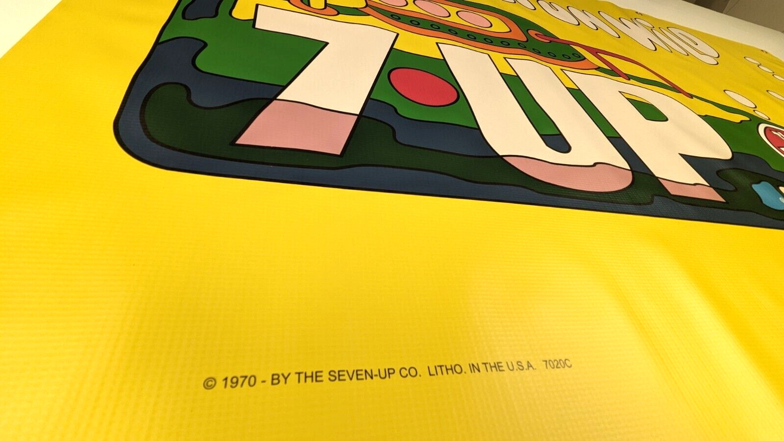 7up Mod 60's art Wet Un Wild Vintage-Style Submarine Banner Poster Sign ...