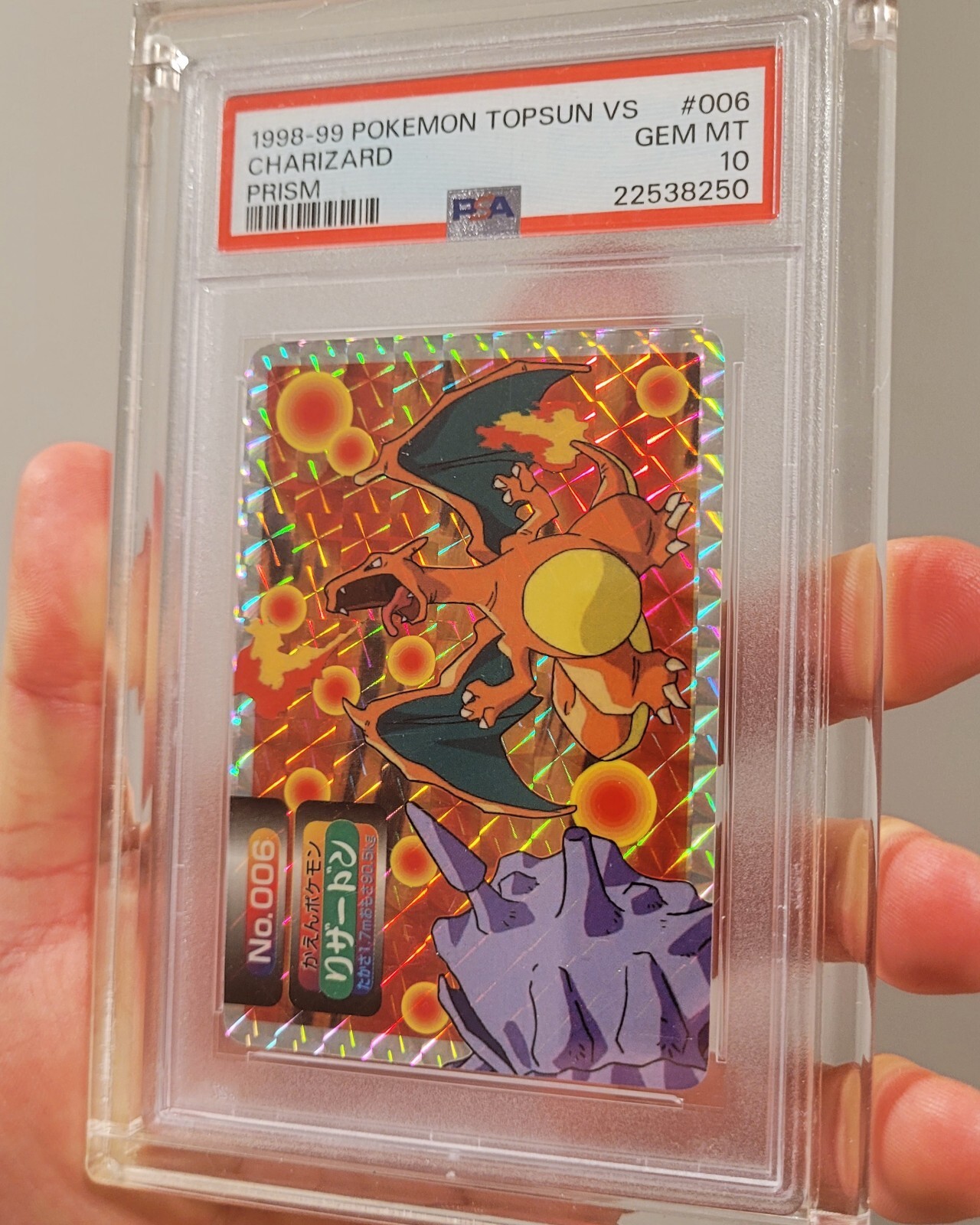 1998 Pokemon Topsun VS Prism Charizard 006 psa 10 | eBay