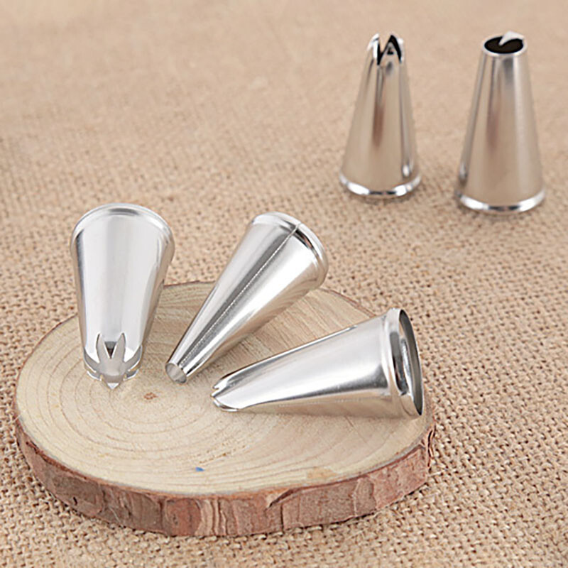 Cookie Nozzle Set Cake Decorationg Icing Piping Tips Petal Leaf Cream ...