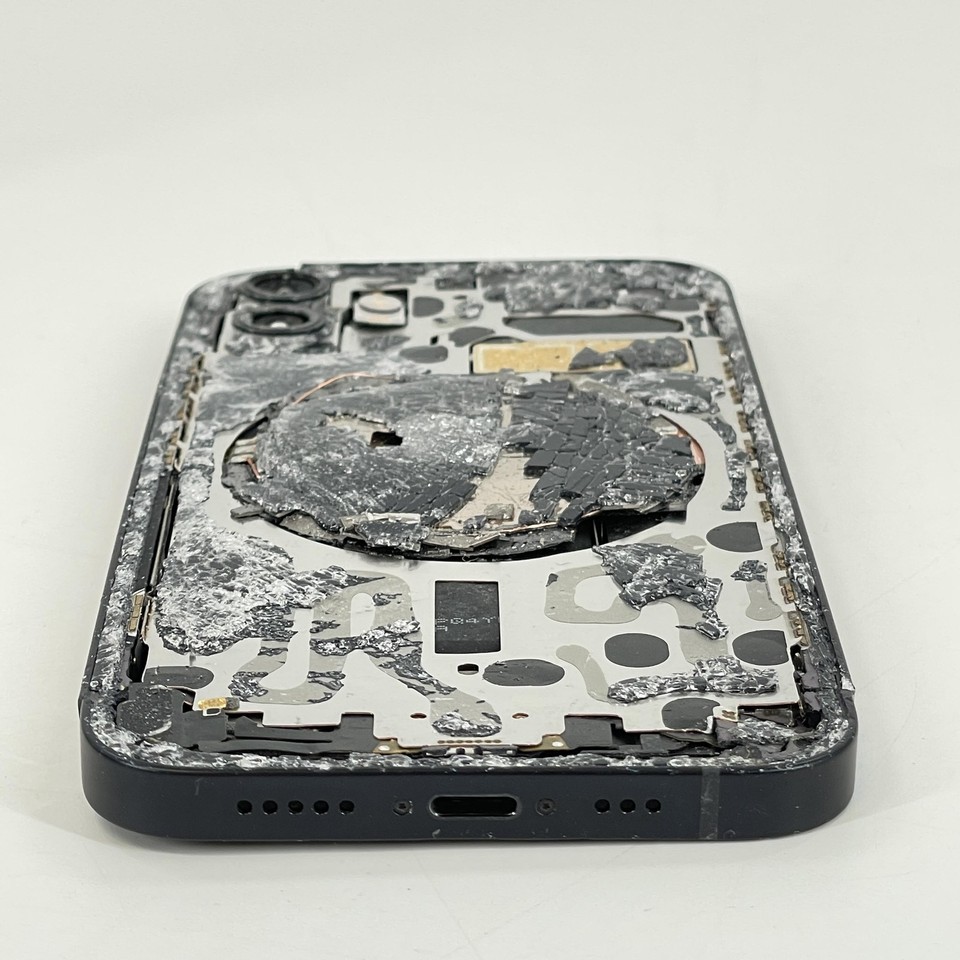 Apple iPhone 12 Black 64GB Unlocked - Shattered Front/Back - Non ...