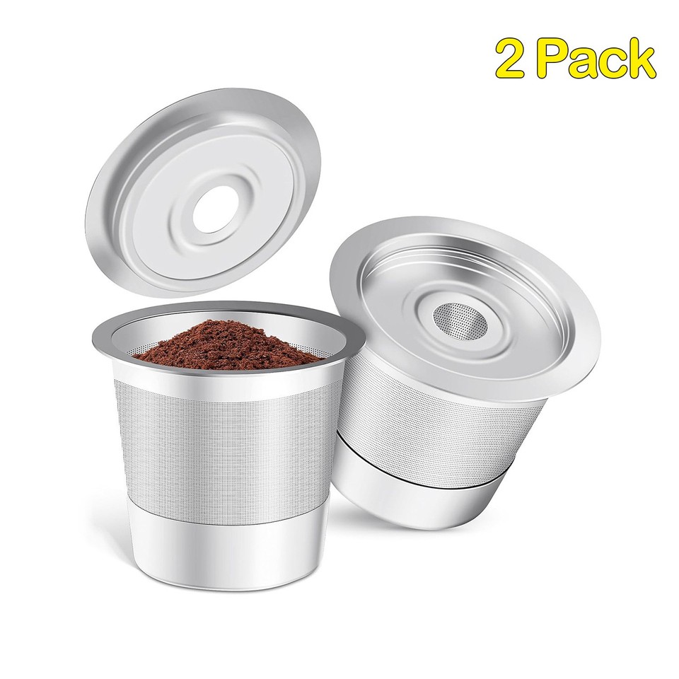 2/4 Pack K Cup Reusable Coffee Pods for Keurig: Stainless Steel ...