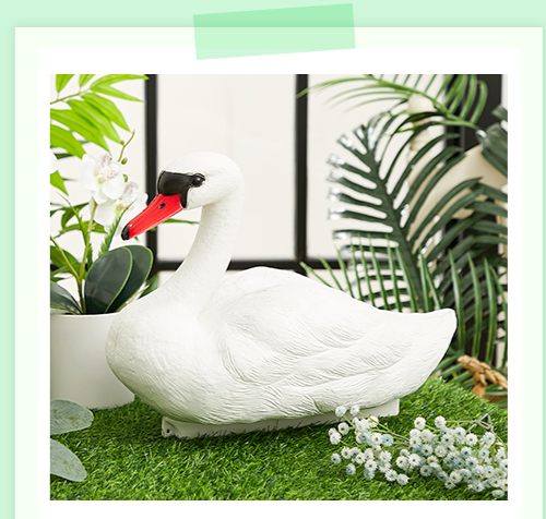DEEKIN Floating Swan Decoys 14 inch SET OF 4 Plastic Swans For Pond Lake NEW | eBay