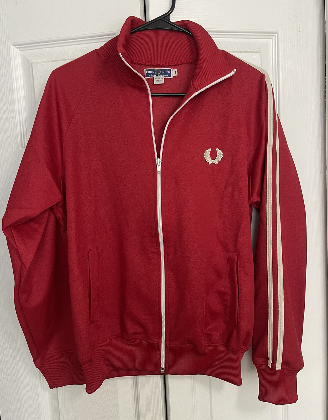 Vintage Fred Perry Red Track Jacket Men's S | eBay