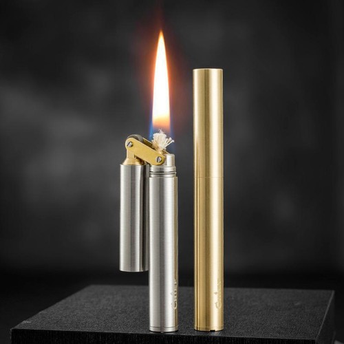 New Creative Double Stick Brass Grinding Wheel Lighter Portable ...