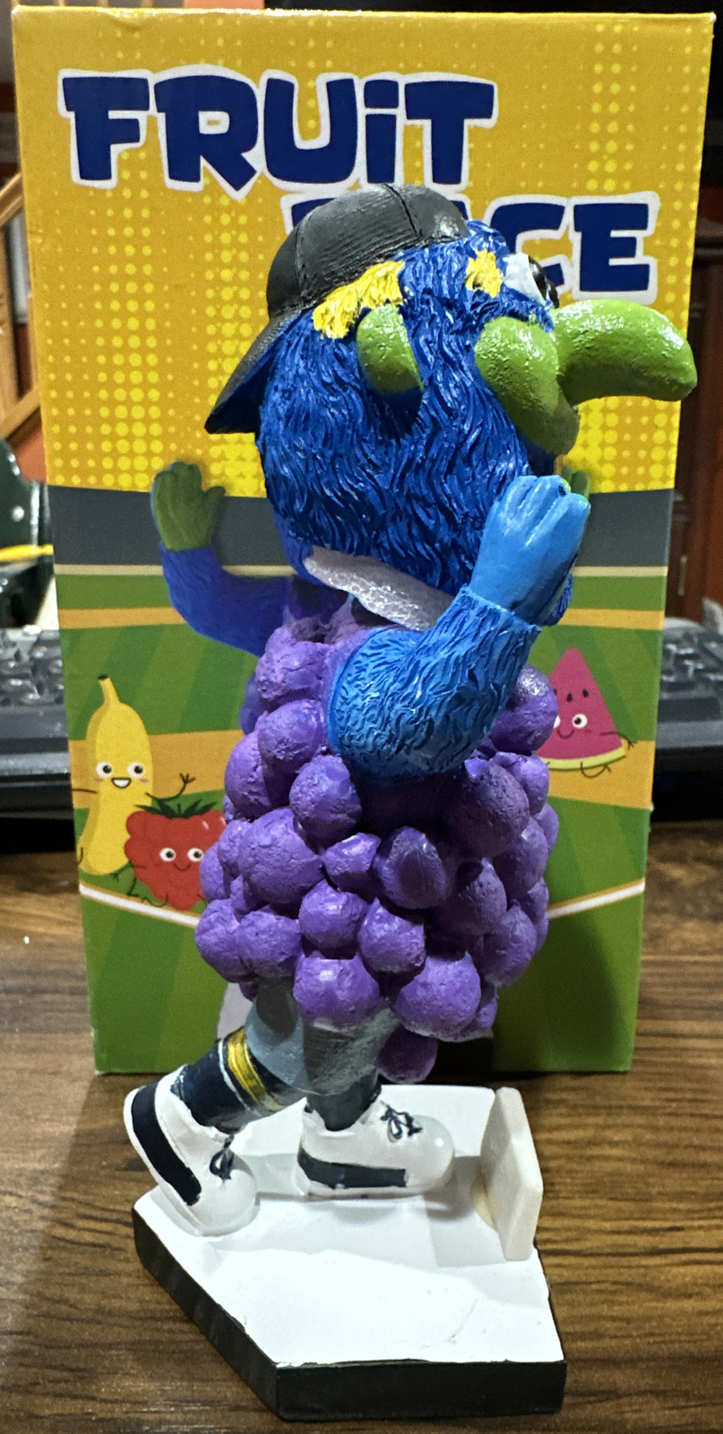 2023 York Revolution Downtown Mascot Grape Fruit Race SGA Bobblehead NIB | eBay