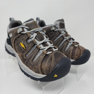 Keen Steel Toe Shoes Womens 5.5 Brown Utility Flint II Work All Terrain ...