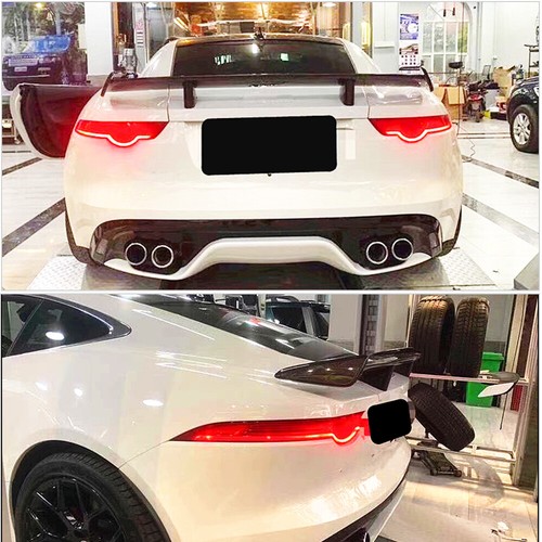 Carbon Fiber Rear Trunk Spoiler Racing Wing Lip For Jaguar F-TYPE Coupe ...