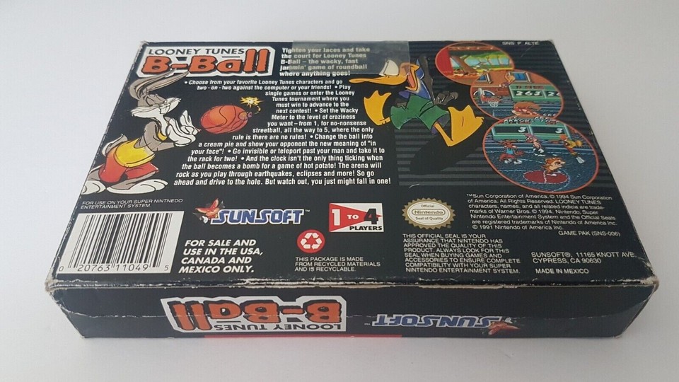 Looney Tunes B-Ball [SNES] [Super Nintendo] [1995] [Complete ...
