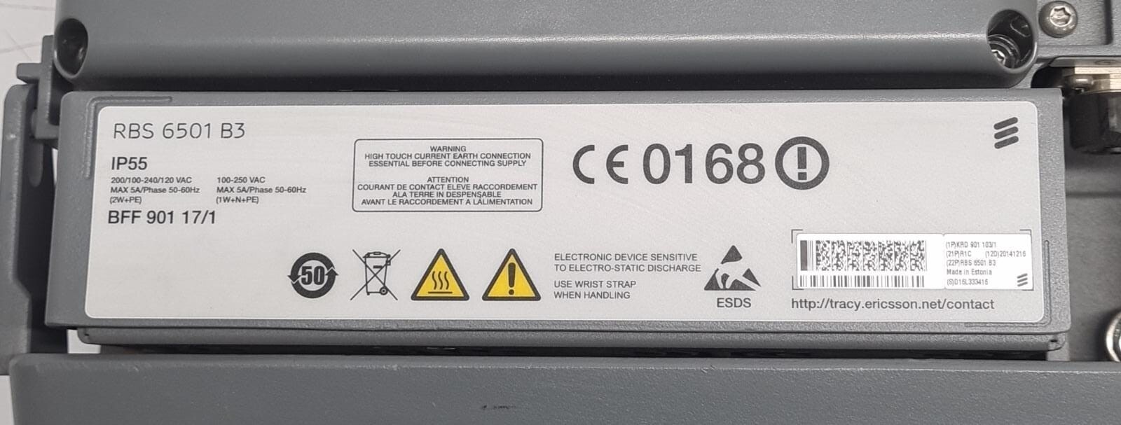 Ericsson Radio RBS 6501 B3 BFF 901 17/1 KRD 901 103/1 Remote Head Unit ...