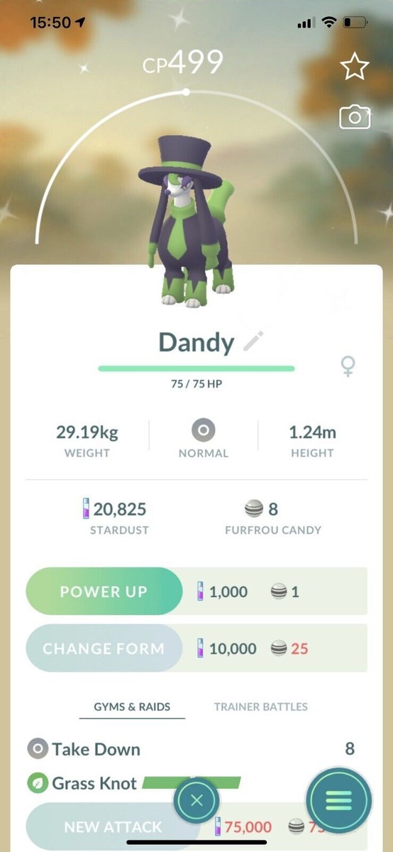 Furfrou Dandy Shiny