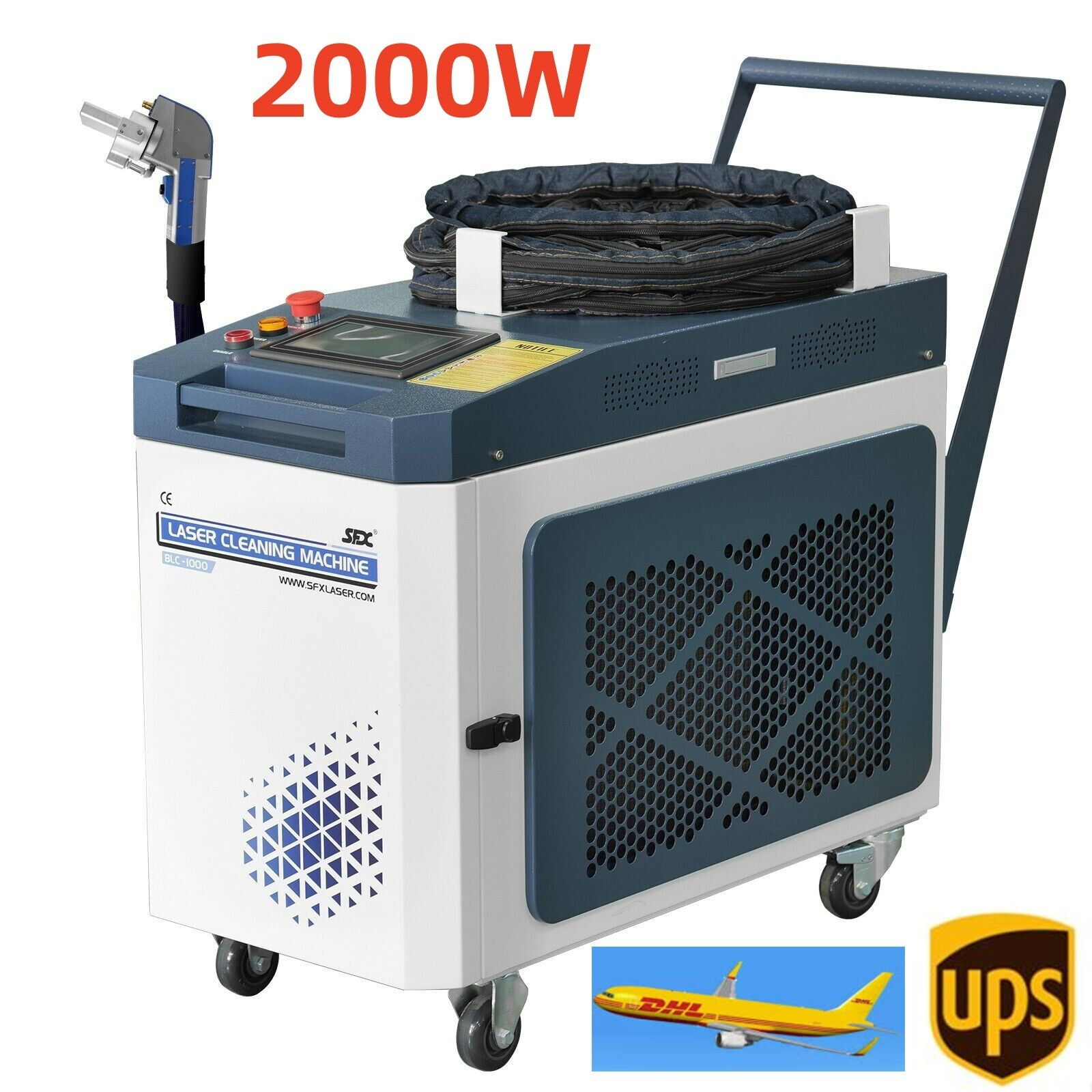 2000W Laser Cleaner Rust Removal Laser Cleaning Machine Car Paint Stain ...
