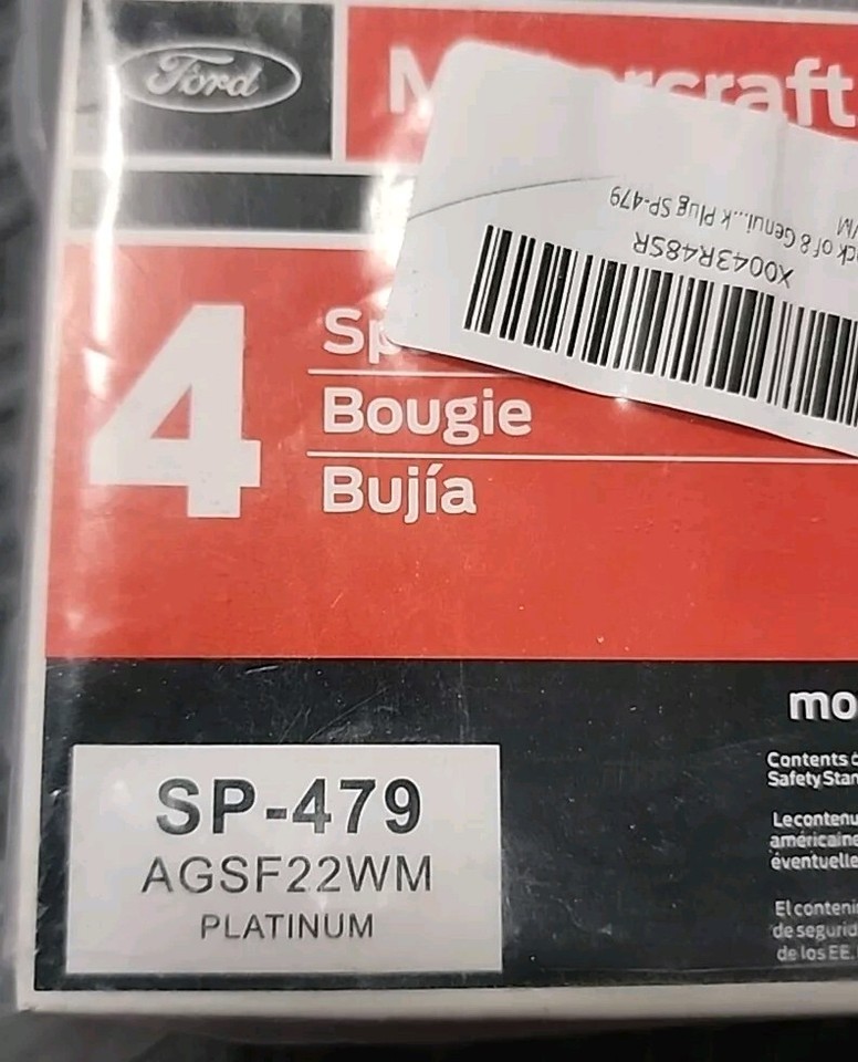 Genuine 8x SP479 Motorcraft Platinum Spark Plug for 97-03 Ford F150 V8 ...