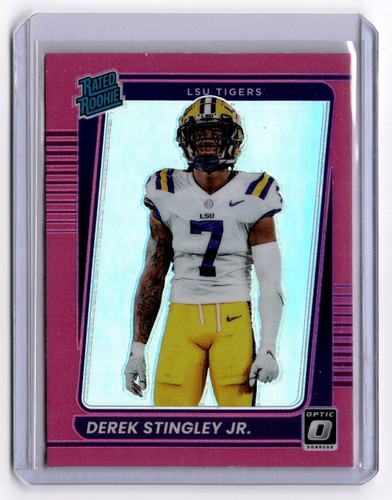 2022 Panini Donruss Optic DP Pink Derek Stingley Jr. #3 Houston Texans ...