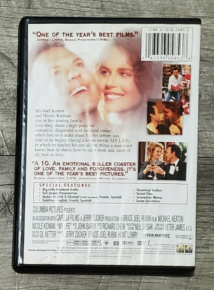 My Life - DVD - Michael Keaton | Nicole Kidman 43396058538| eBay