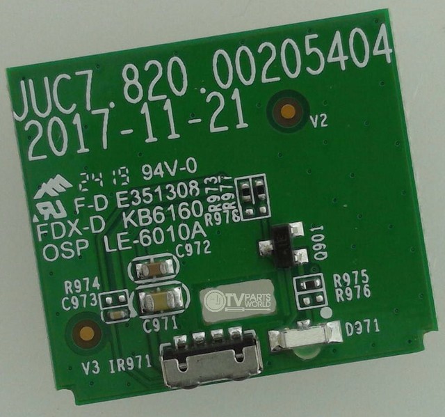 ONN 100005396 IR Sensor Board Juc7.820.00205404 E351308 Kb6160 Le-6010a ...