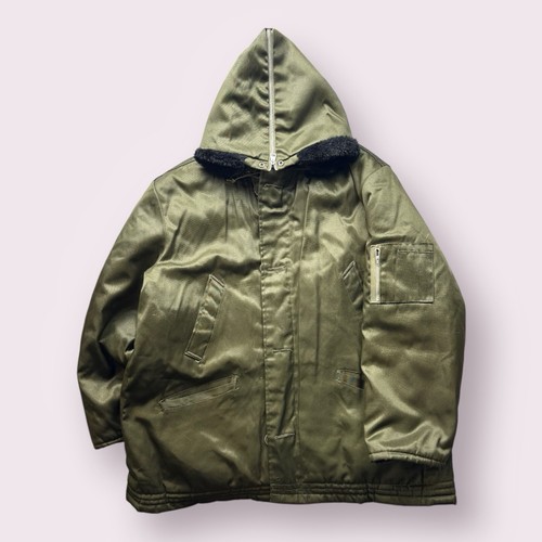 Vintage Men’s Timber King Military Split Hood Parka Jacket 50s 60s Size ...