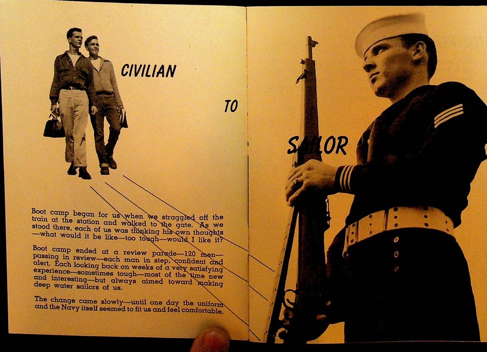 The Navyman at Boot Camp Booklet US Navy 1954 Booklet | eBay