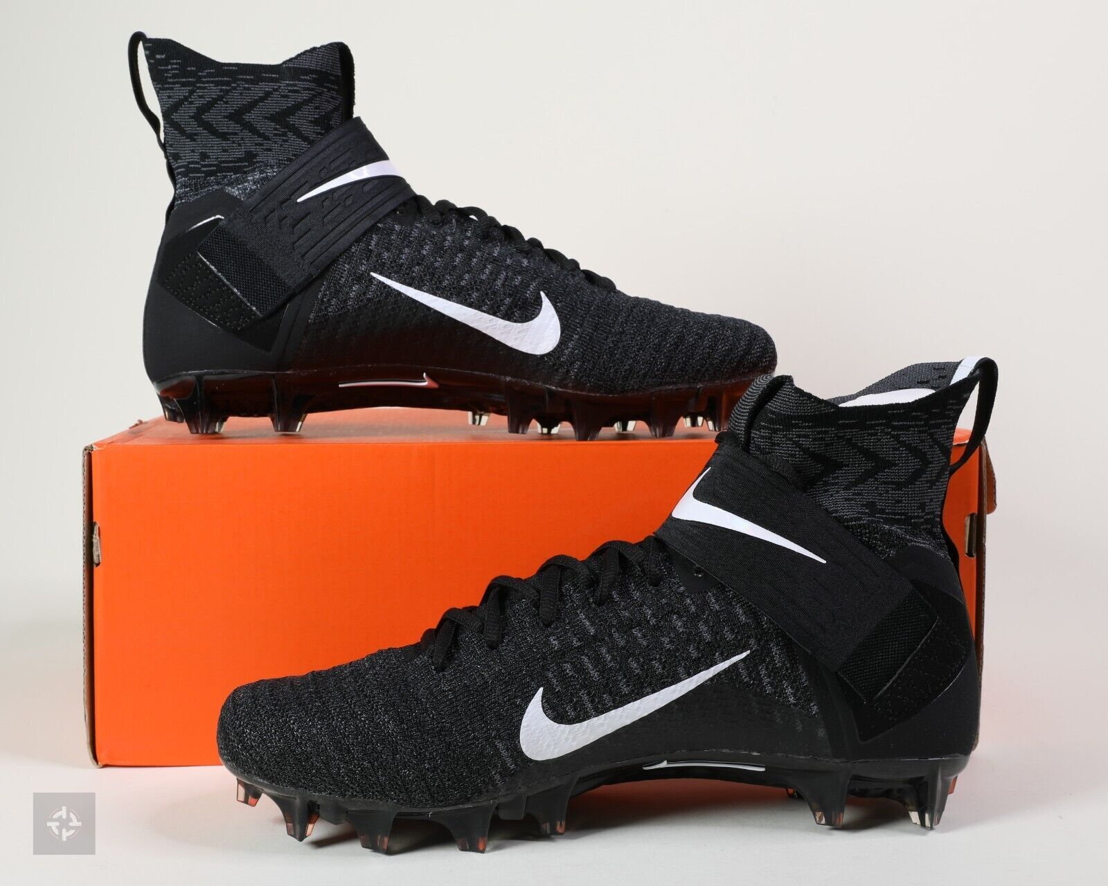 New Nike Alpha Menace Elite 2 Flyknit Football Cleats 13.5 Black AO3374 ...