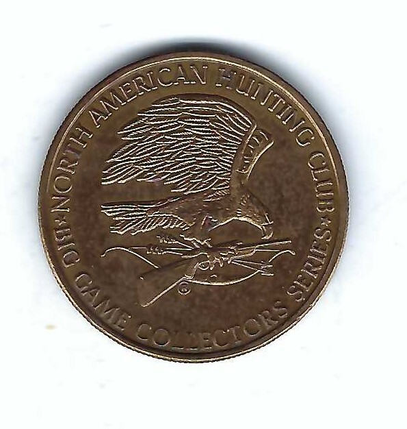 VINTAGE NORTH AMERICAN HUNTING CLUB WHITETAIL DEER SERIES 1 BRONZE COIN ...