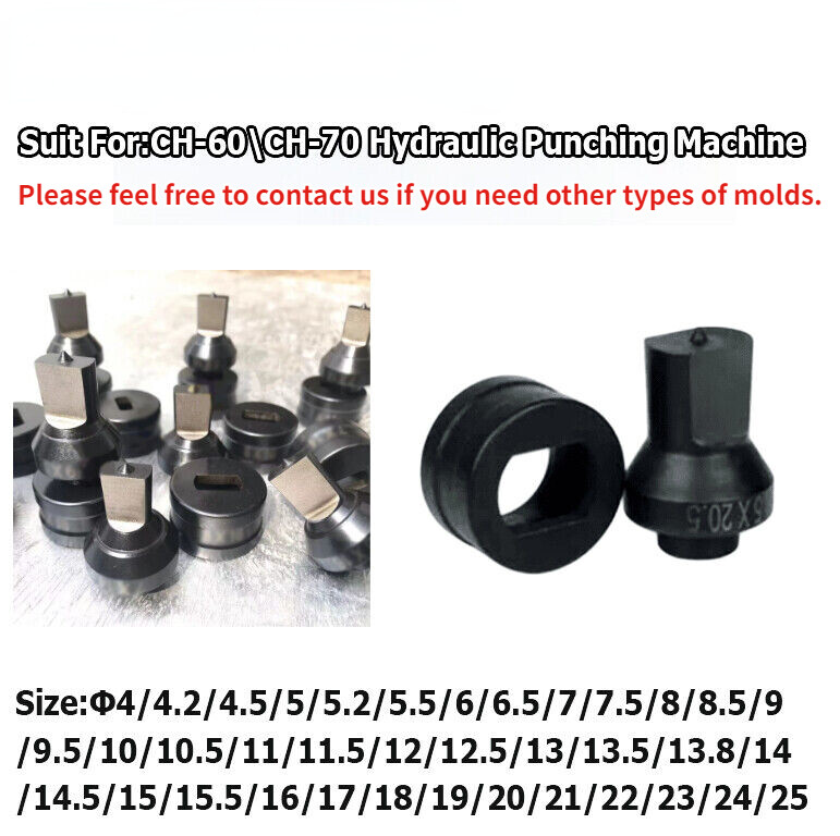 Hydraulic CH-60CH-70 Punching Mould Brand New Dies Up & Down 4-25mm For ...