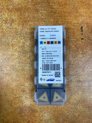 ISCAR 5507011 TPMR 321-PF IC9250 60° Triangle Indexable Carbide Turning ...