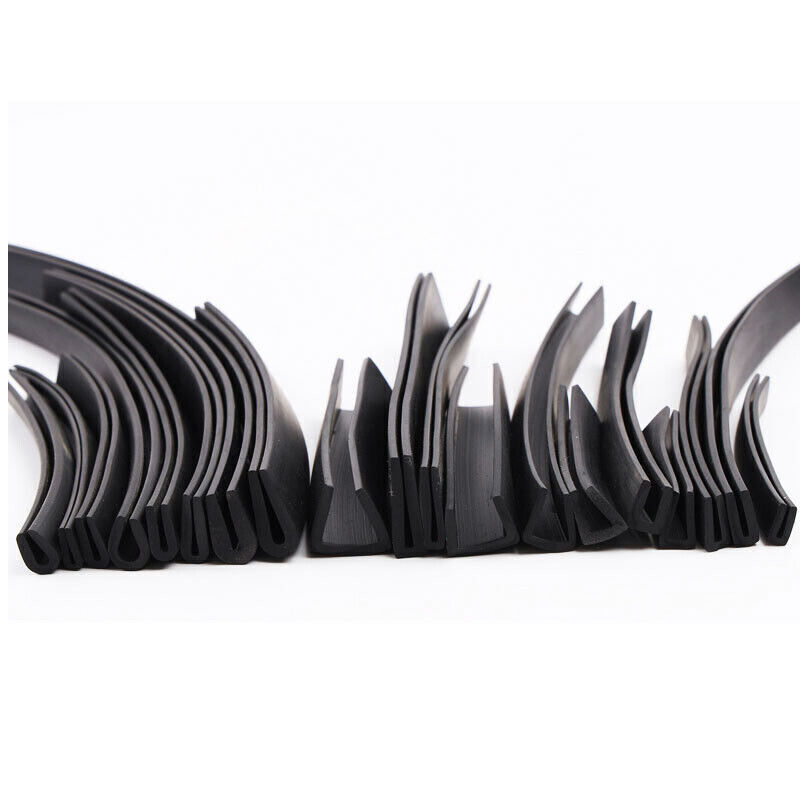 Black Rubber U Channel Edging Trim Seal Door Window Edge Protector ...