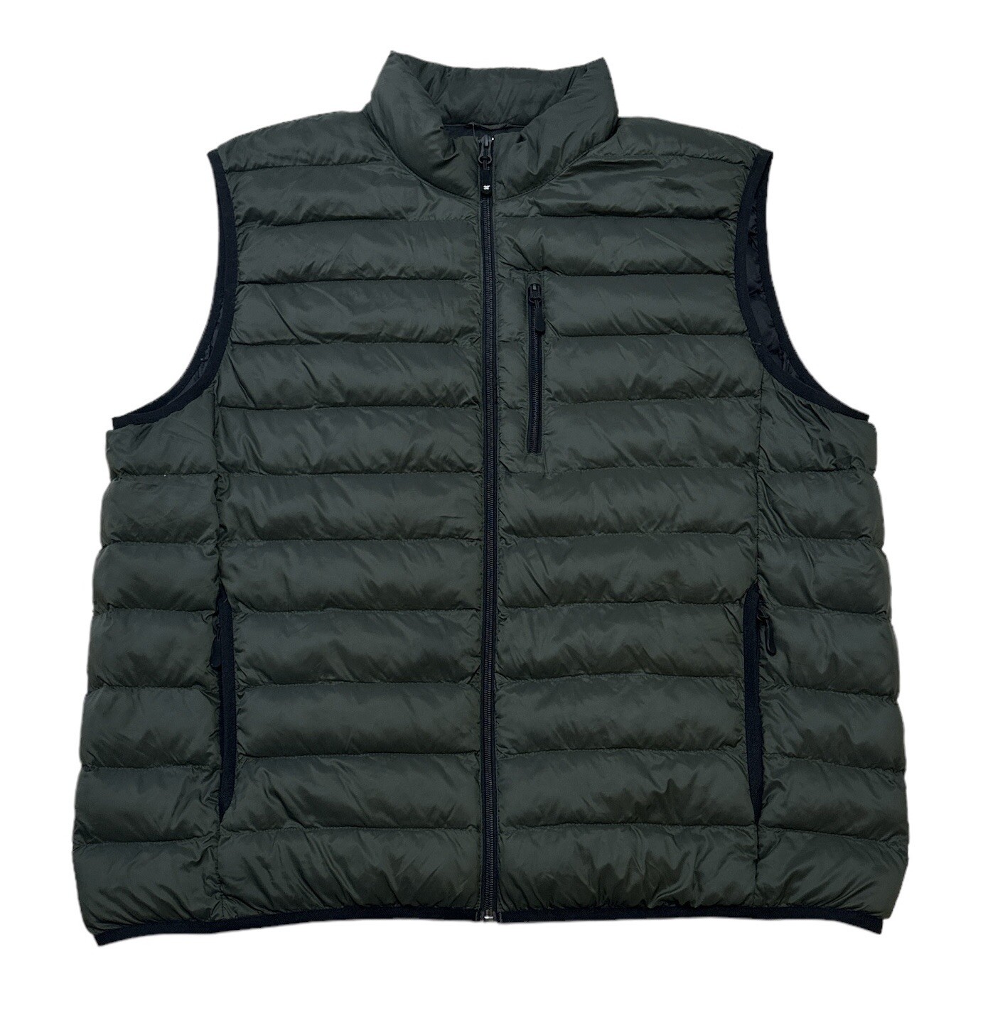 32 Degrees Heat Men’s Pocketed Sleeveless Green Full Zip Puffer Vest ...