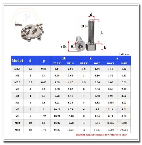M6 M8 M10 M12 Titanium alloy(TA2/TA1)Screw Allen Hex Socket Cap Head ...
