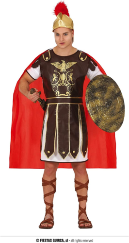 Costume Gladiatore romano uomo vestito centurione guerriero antica Roma ...