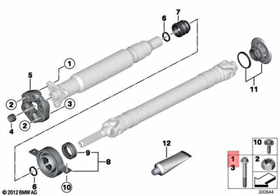 Genuine BMW ROLLS-ROYCE Alpina Hybrid M M3 Hex Bolt M12x1.5x71-Zns3 ...