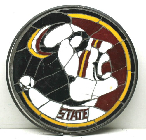 Native American Patterned Stained Glass Florida State Football Cement ...