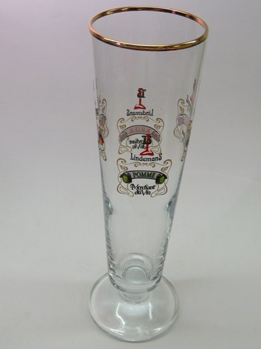 8" Gold Rim Beer Stem GLASS: LINDEMANS Lambic Brewery ~ Kriek ...
