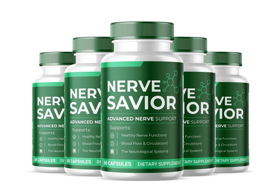 Nerve Savior Health Supplement 5 bottles 300 Capsules New 5 Month ...