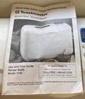 Toastmaster Bread Box Automatic Bread Maker 2 Lb Model 1142 With Recipe ...