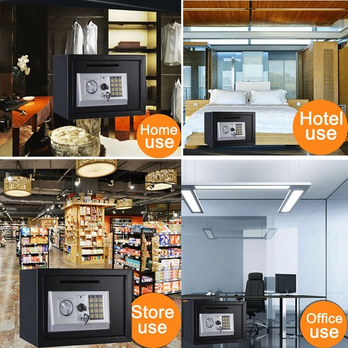 High Security Home Safe Safebox Secure Storage Box With Digital And Key ...