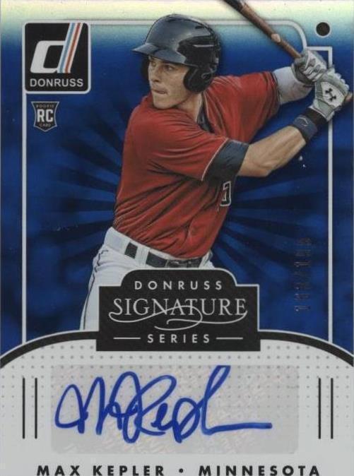 2016 Panini Donruss - Signature Series Max Kepler #SGS-MK Blue /199 (AU ...
